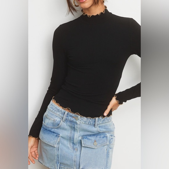 Who What Wear | Tops | Who What Wear Collection Black Cropped ...